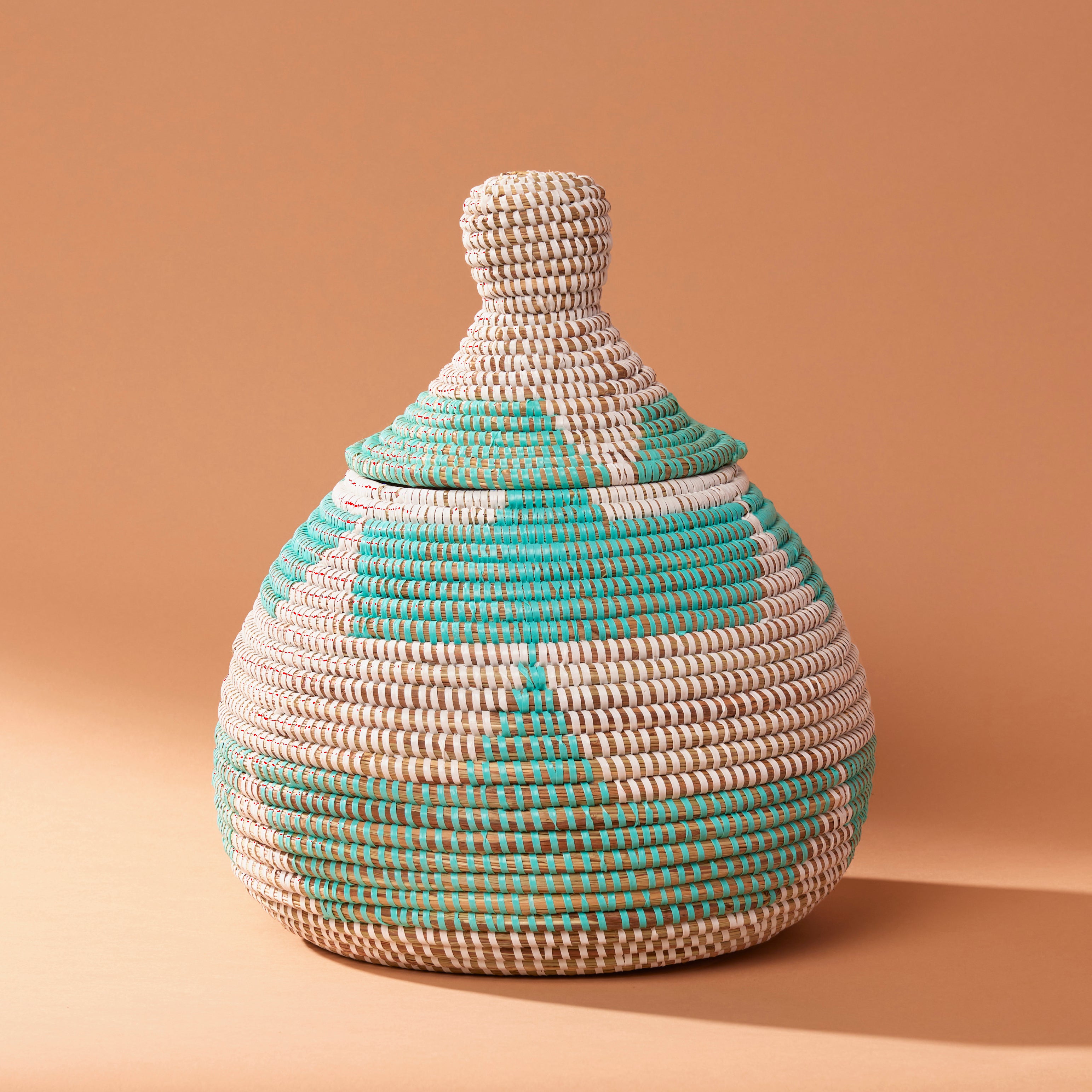The Tendai Wishing Basket – Handwoven African Storage Basket with Lid ...