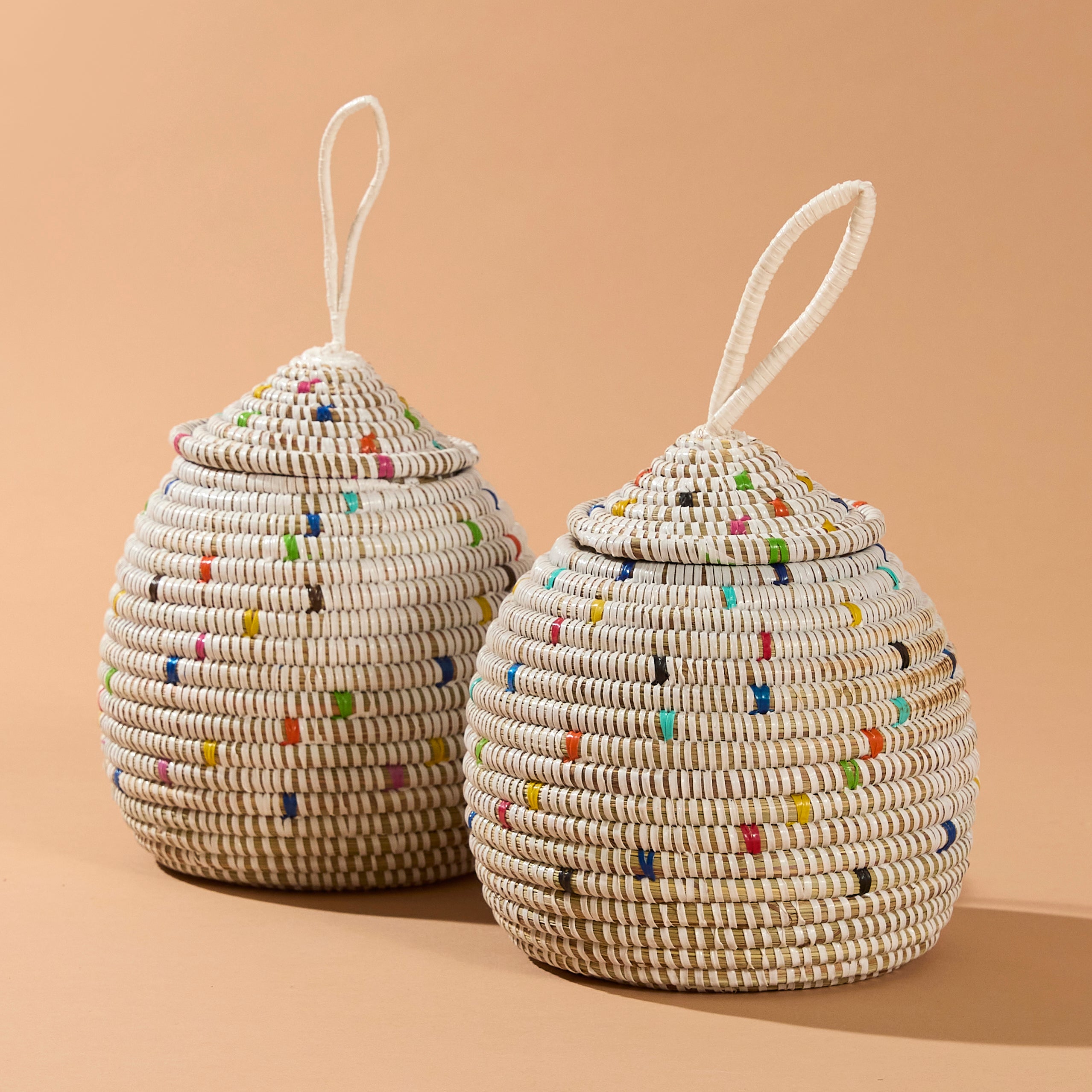 Xalissa Lidded Basket – Handwoven African Storage Basket with Lid ...