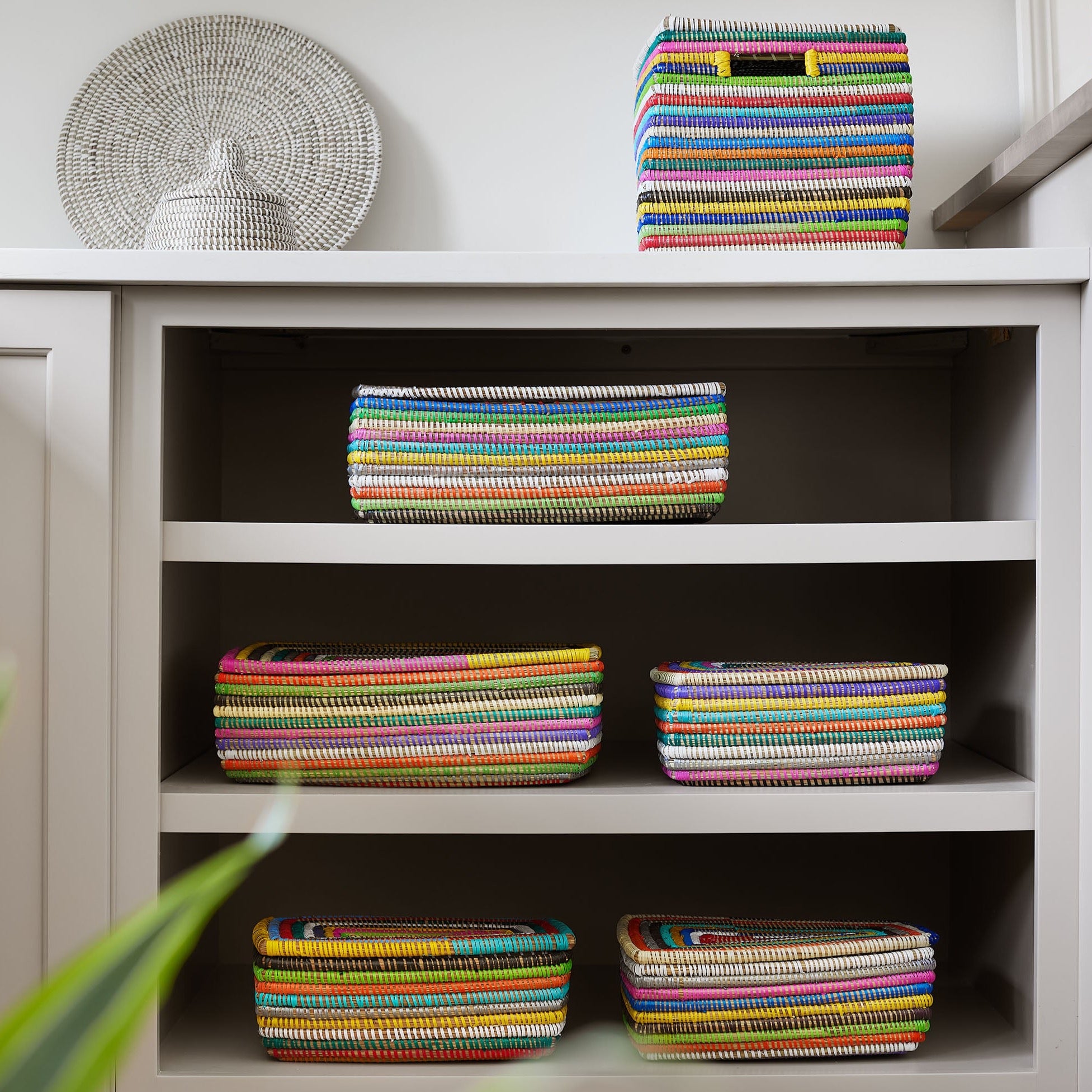 Olie Lidded Basket – Meet Handwoven African Storage Baskets ...