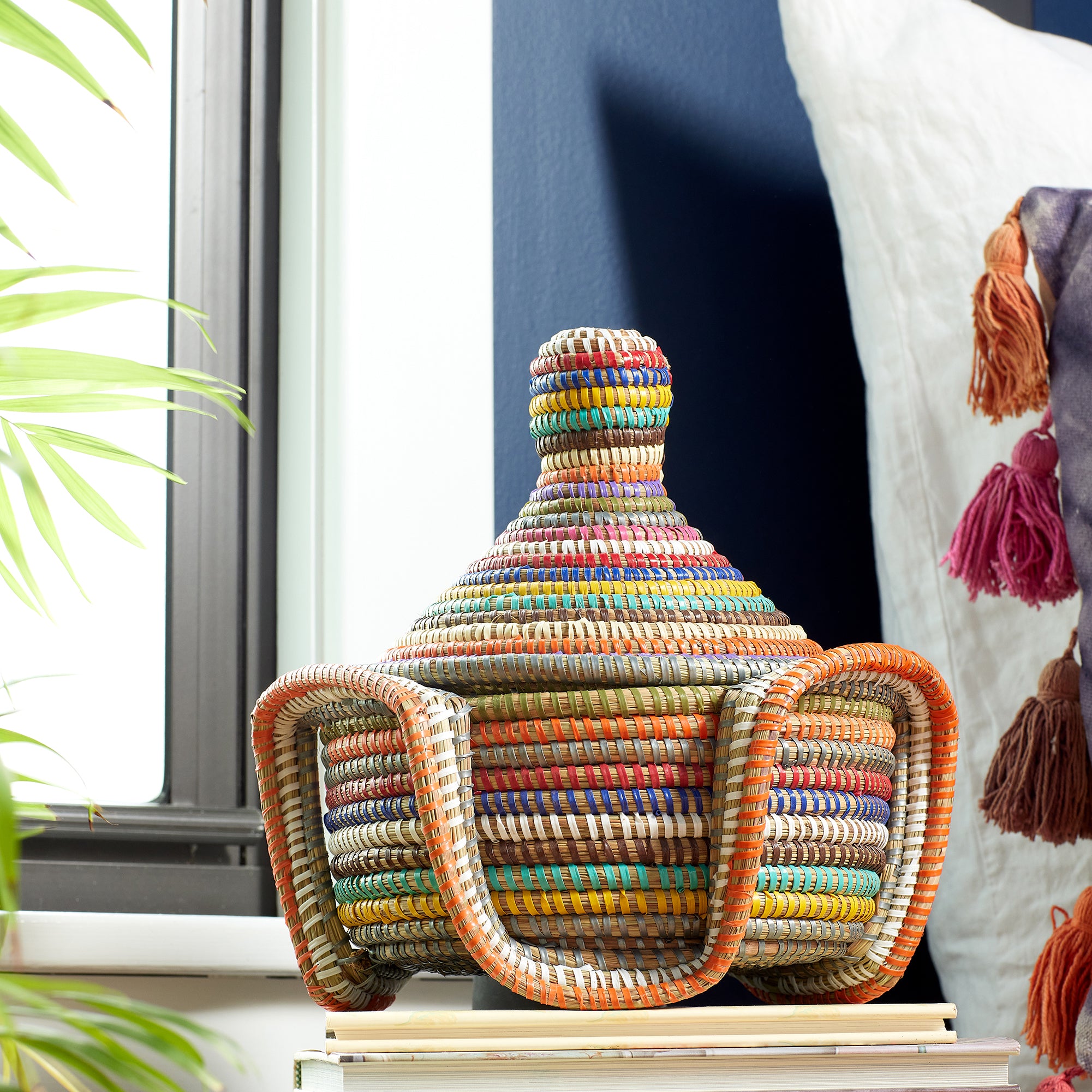 Afua Woven Storage Basket with Lid – Handwoven Home Décor | Expedition ...