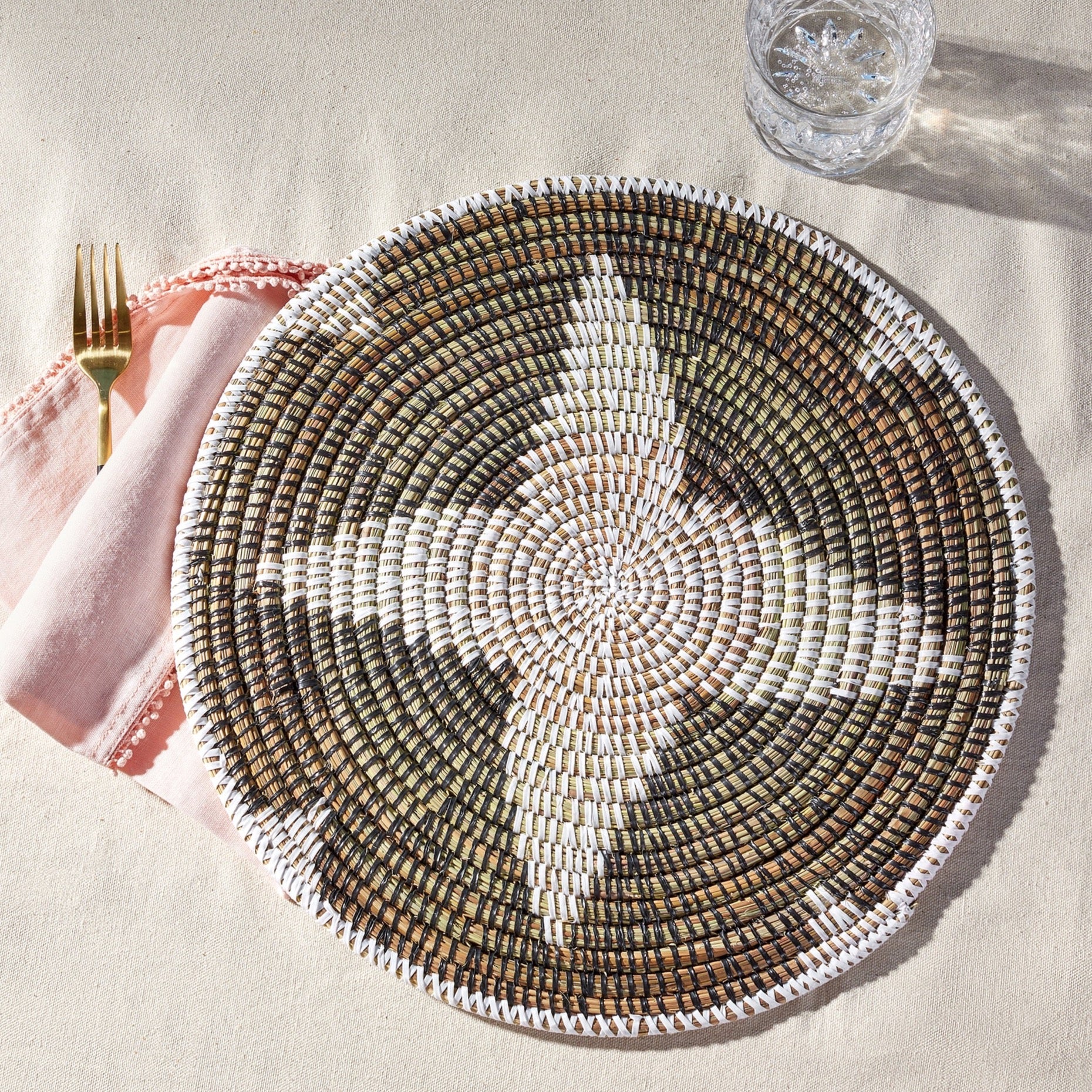 Zuri Woven Placemats (Set of 2) – Handwoven African Table Mats ...