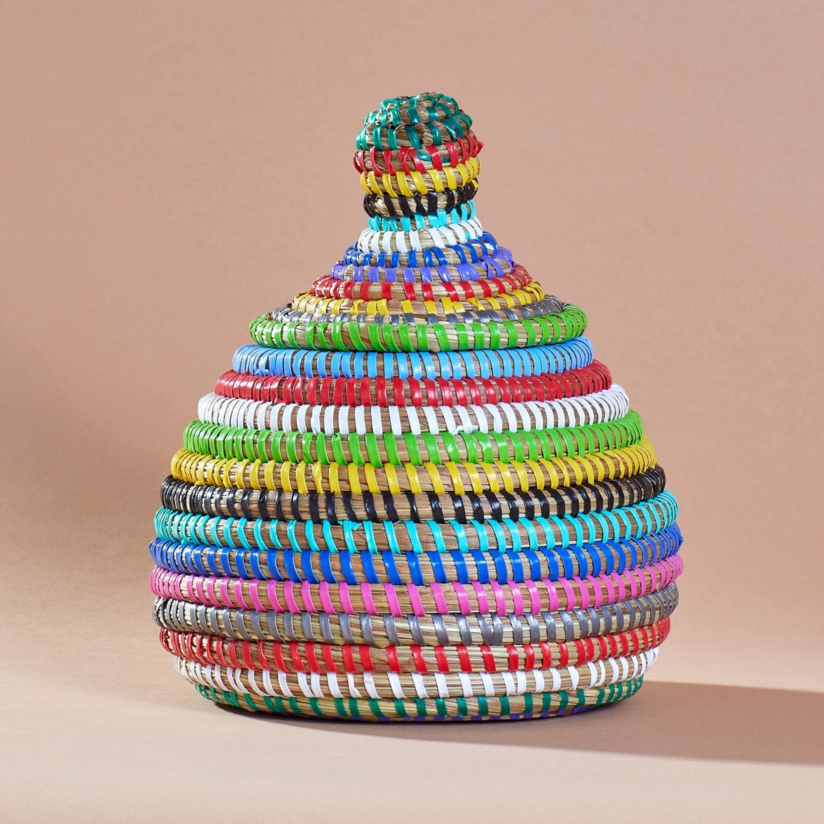 The Wishing Basket – Handwoven African Storage Basket with Lid ...
