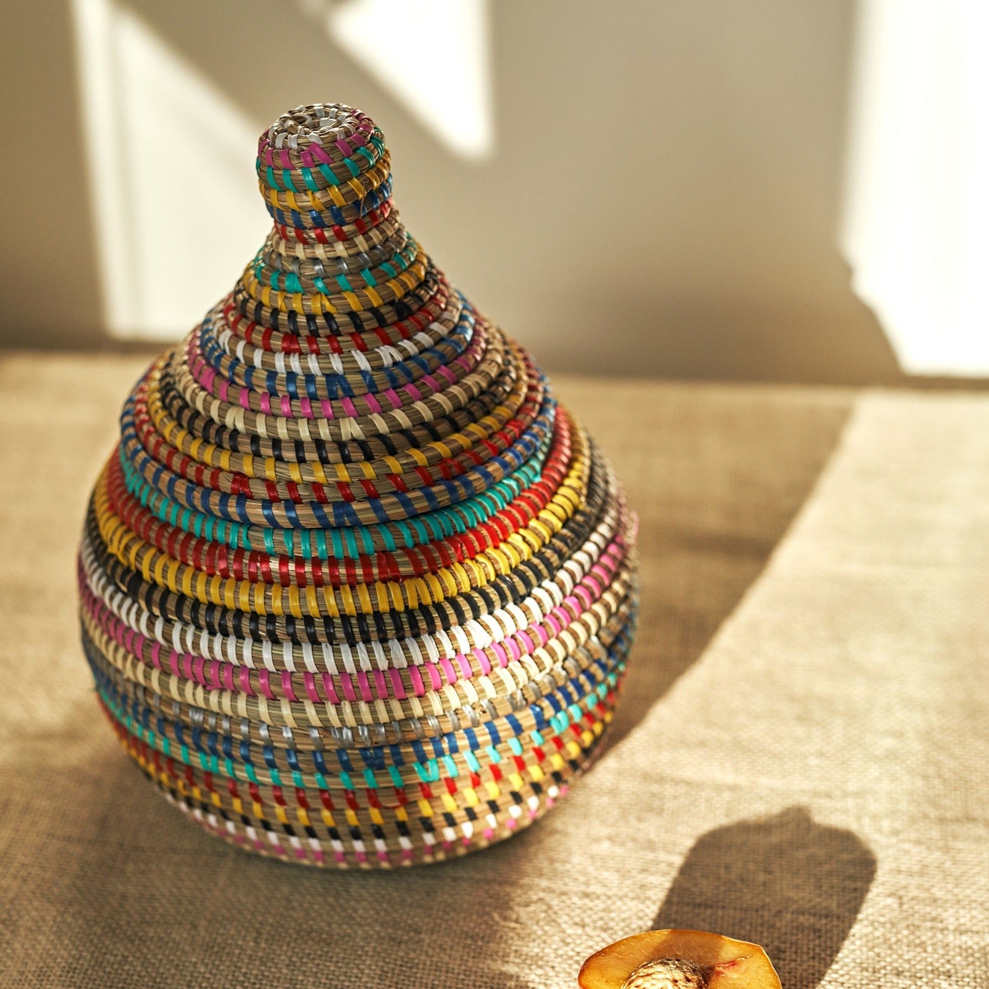 The Wishing Basket – Handwoven African Storage Basket with Lid ...